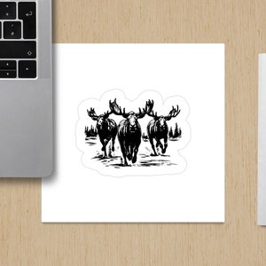 RUNNING MOOSE CHARGE Svg, Moose Gallop Svg Files for Cricut, Moose ...