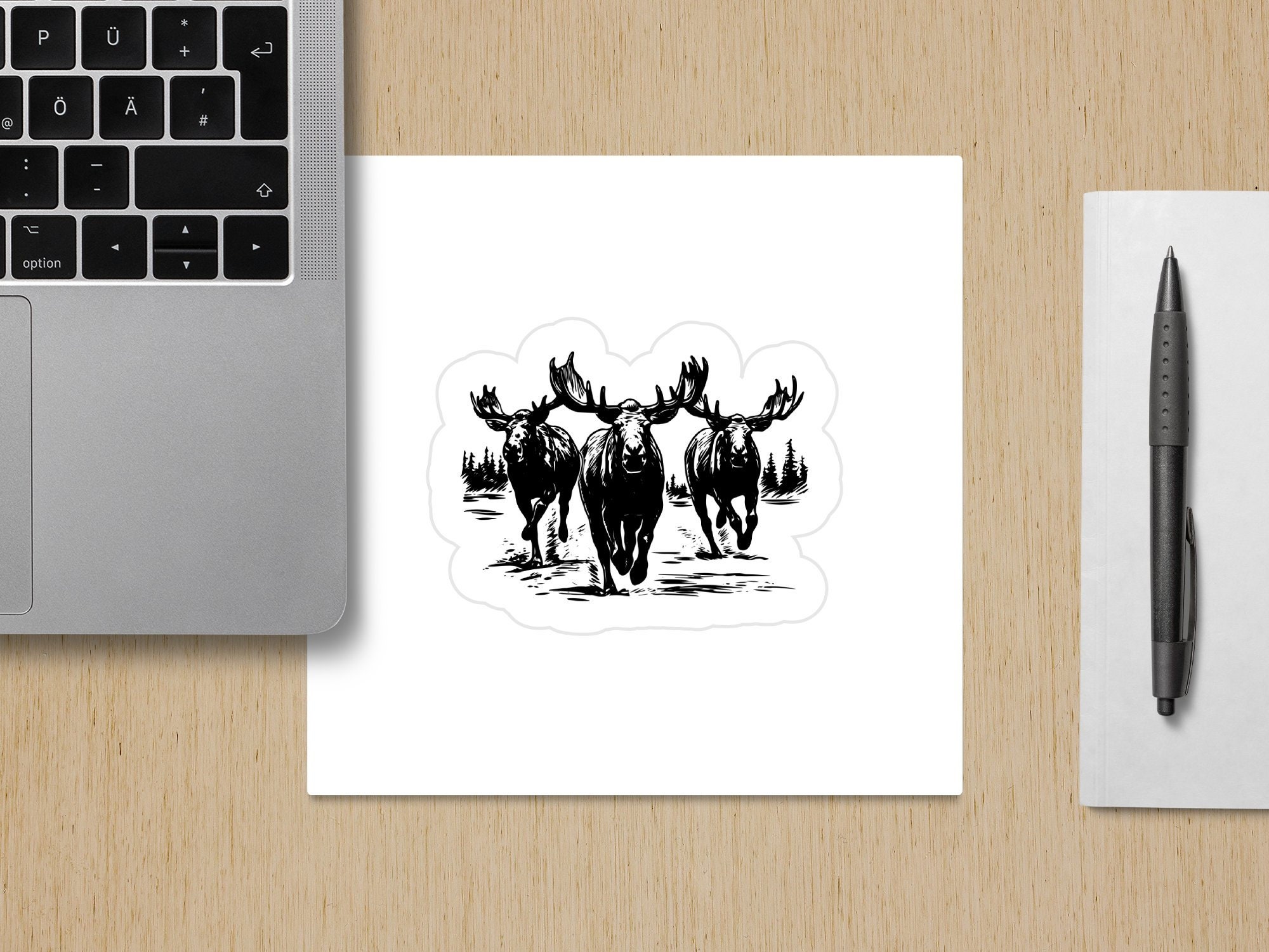 RUNNING MOOSE CHARGE Svg, Moose Gallop Svg Files for Cricut, Moose ...