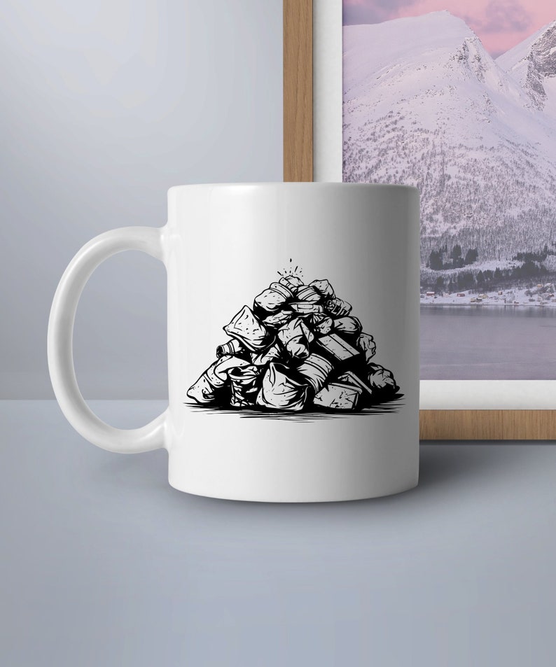 RUBBISH TRASH HEAP Svg, Pile of Rubbish Svg Files for Cricut, Junk Pile ...