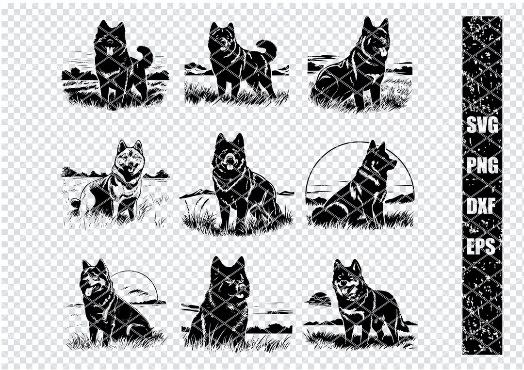 AKITA INU DOG Svg, Akita Inu Dog Breed Svg Files for Cricut, Dog Lover ...