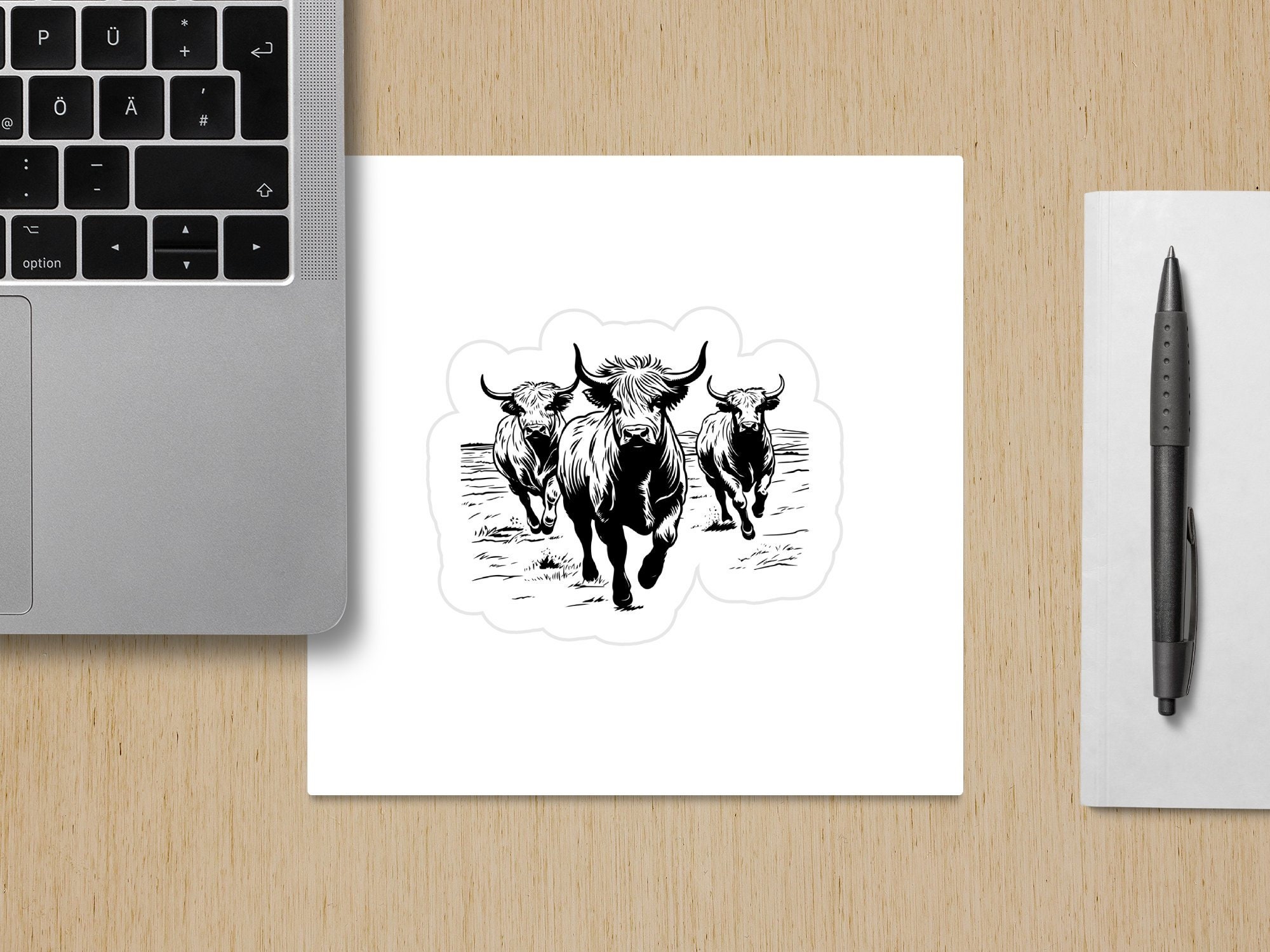 RUNNING HIGHLAND COW Svg, Running Highland Cattle Svg Files for Cricut ...