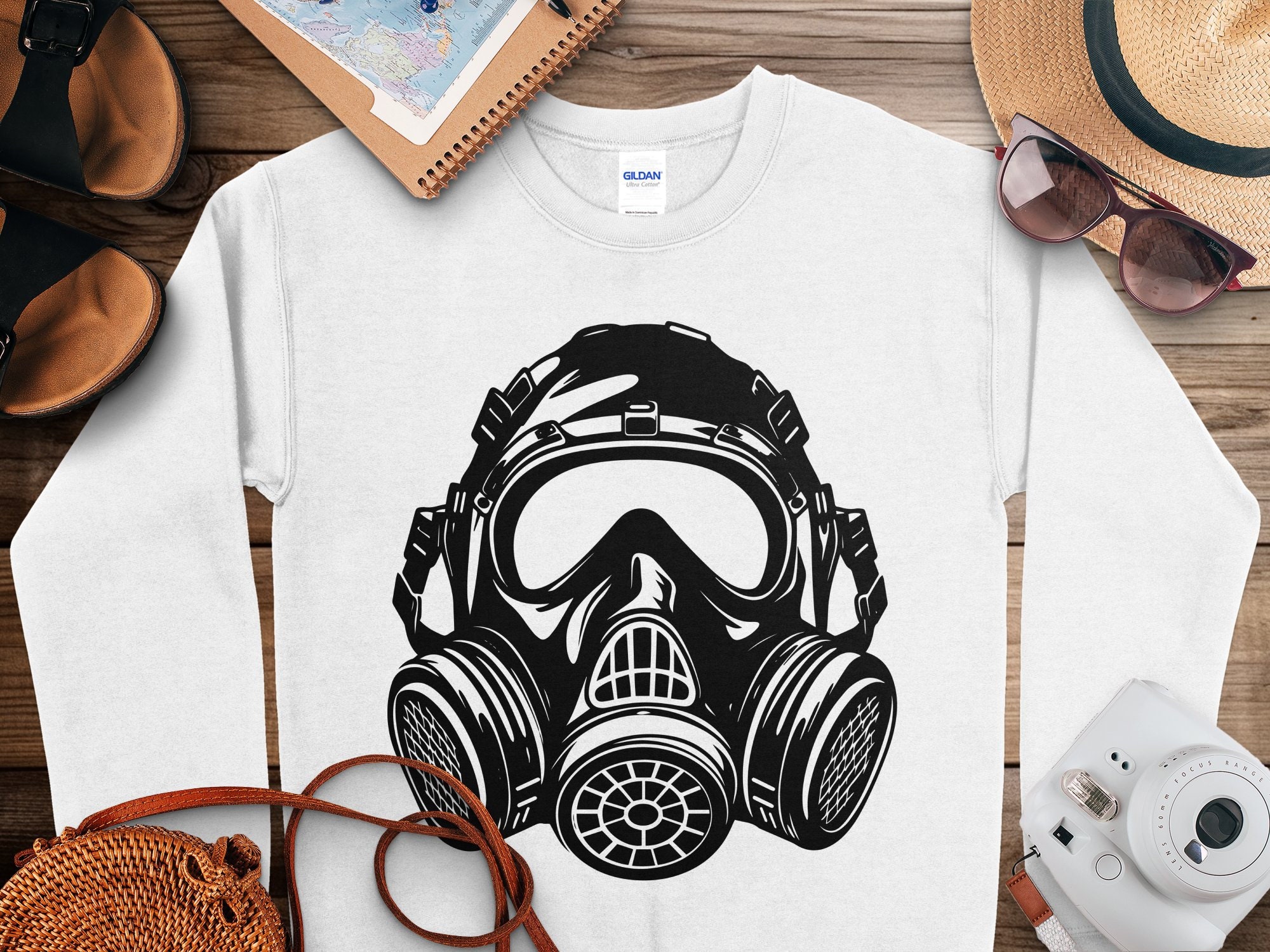 GAS MASK SVG, Gas Mask Svg Files for Cricut, Protective Gas Mask ...