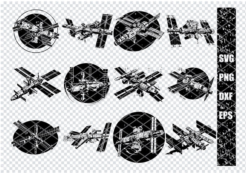 SPACE STATION SVG, Space Station Outpost Svg Files for Cricut, Space ...