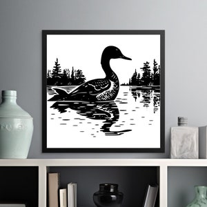 COMMON LOON SVG, Lake Loon Svg Files for Cricut, Common Loon Clipart ...