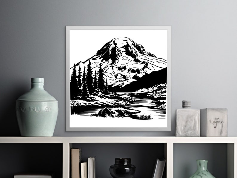 MOUNT RAINIER National PARK Svg, Rainier Washington Svg Files for ...