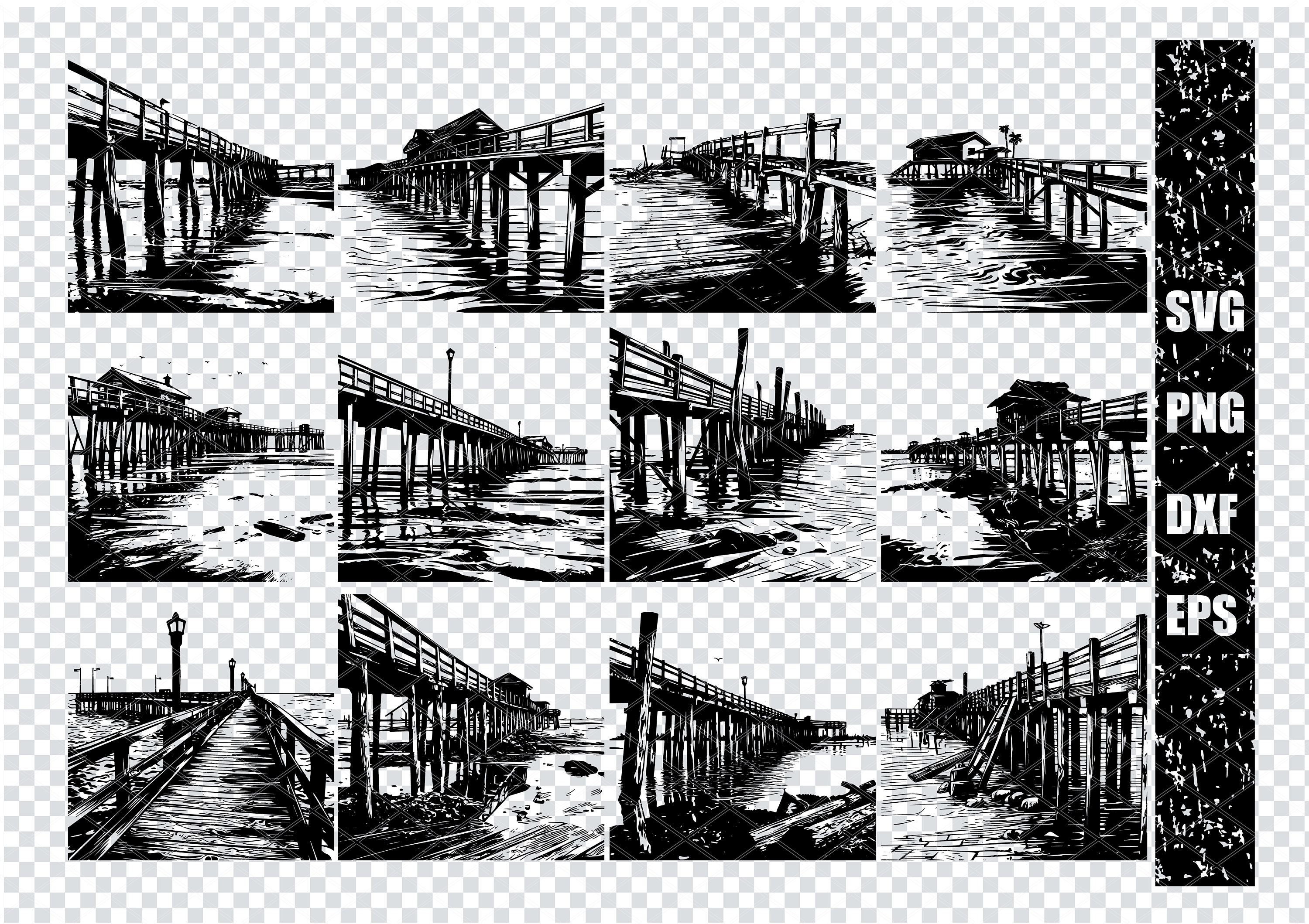 ANCIENT SEAPORT SVG, Ancient Harbor Svg Files for Cricut, Old Dock ...