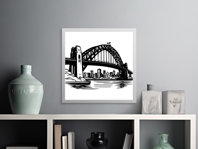 SYDNEY HARBOUR BRIDGE Svg, Sydney Harbour Svg Files for Cricut, Harbour ...