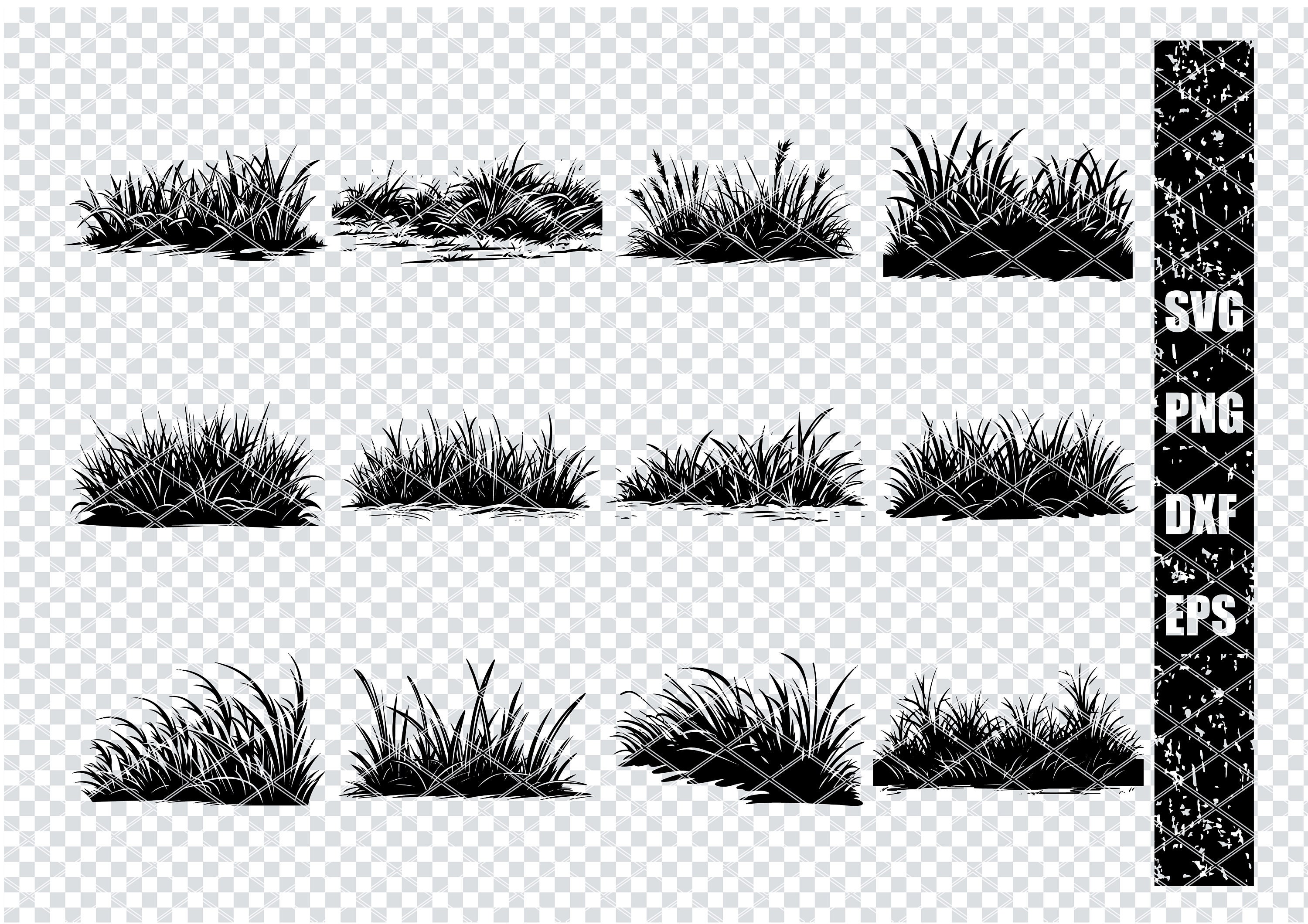 LAWN GRASS SVG, Sprouting Lawn Grass Svg Files for Cricut, Lawn Grass ...