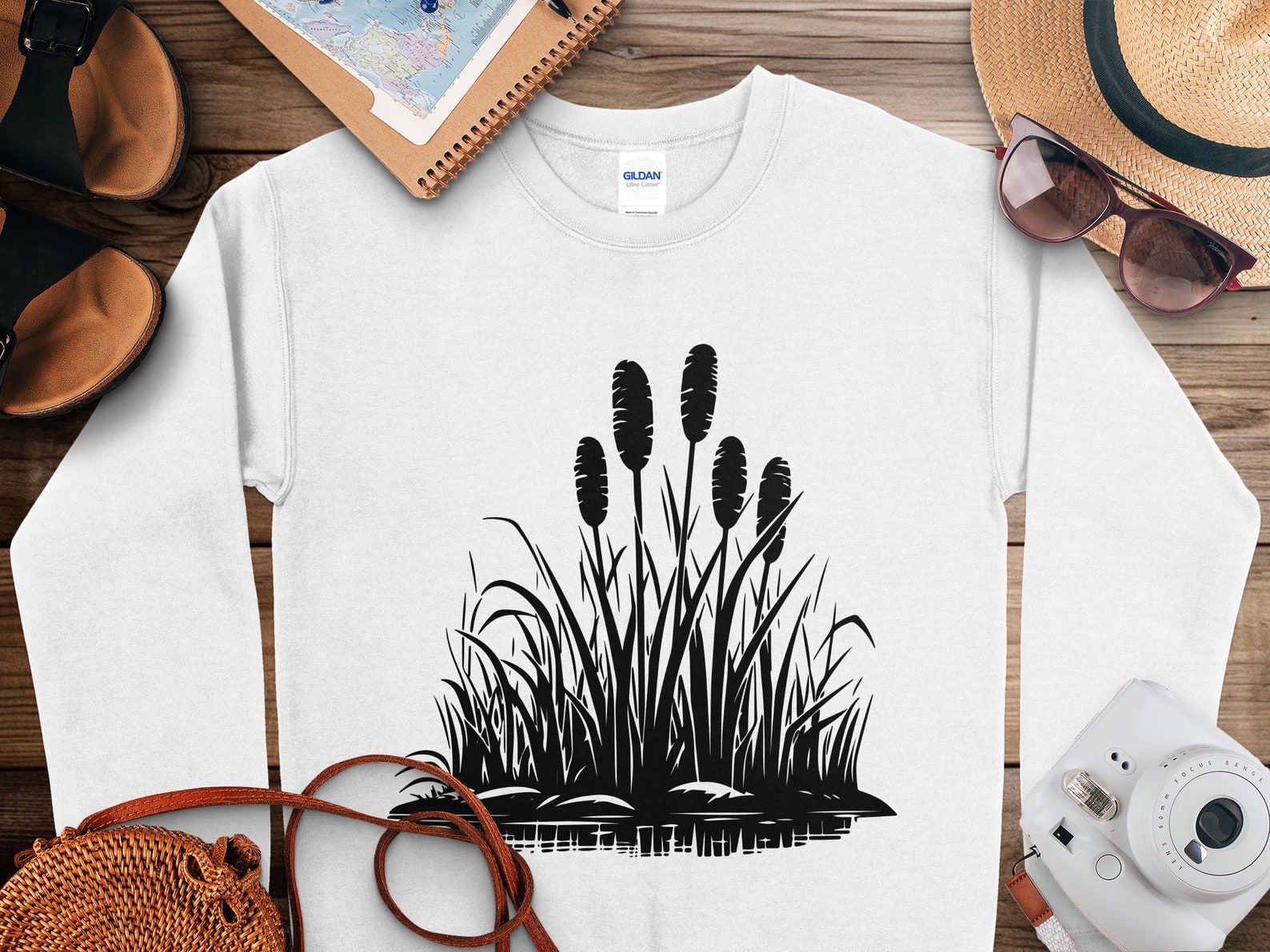 CATTAIL REED GRASS Svg, Cattail Swamp Grass Svg Files for Cricut ...