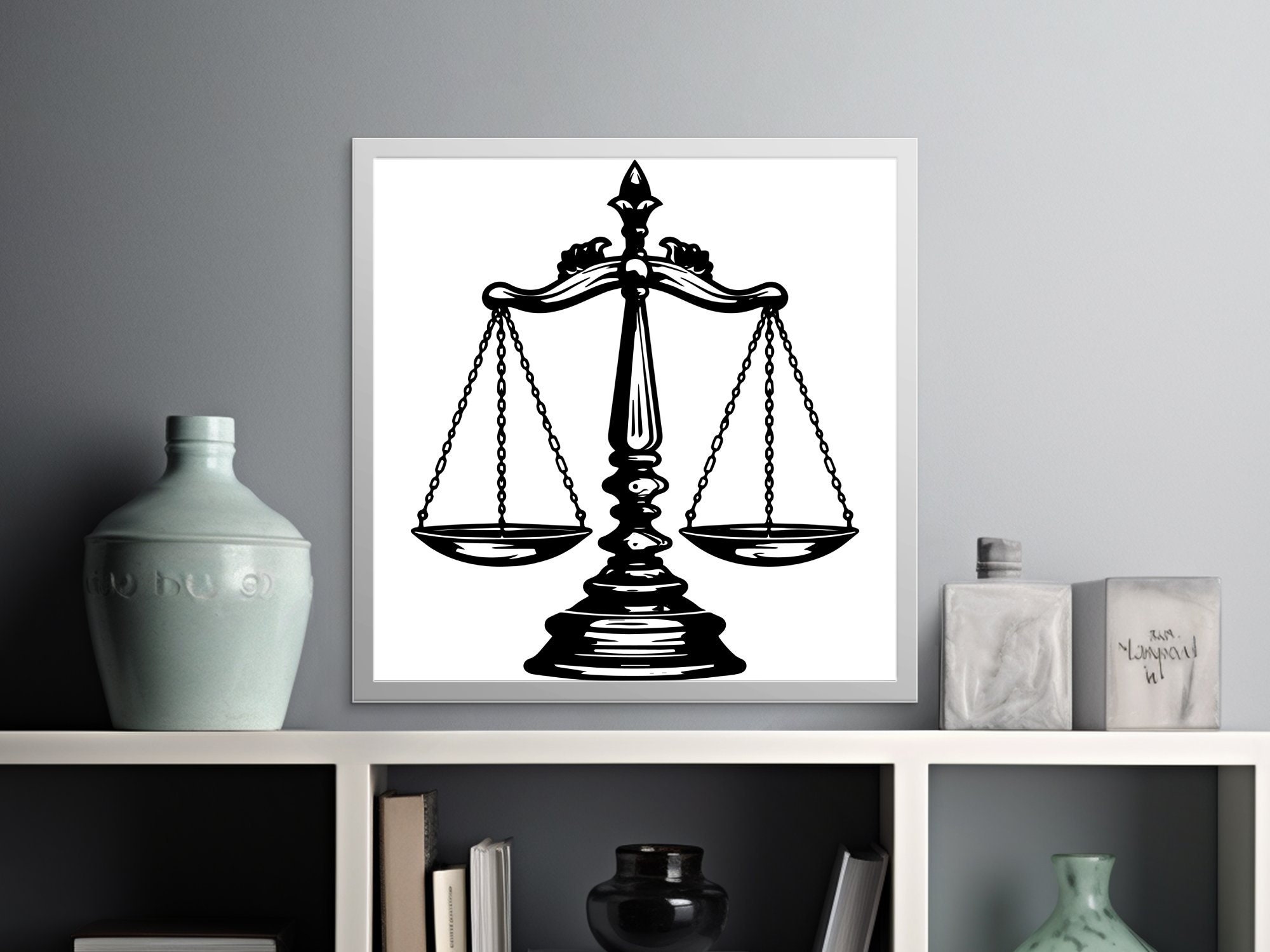 JUSTICE SCALE SVG, Justice Balance Svg Files for Cricut, Justice Scale ...