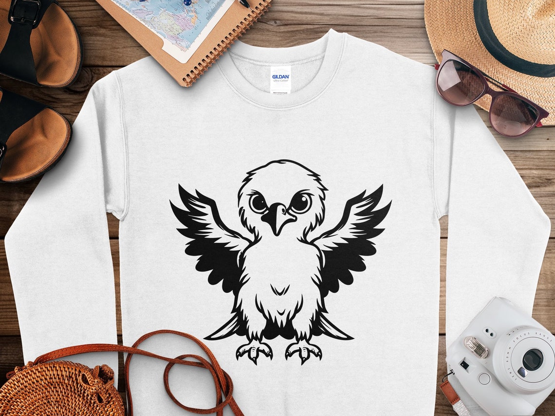 CUTE BABY EAGLE Svg, Eagle Hatchling Svg Files for Cricut, Adorable ...