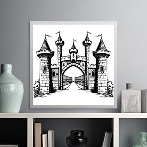 ANCIENT MEDIEVAL GATE Svg, Middle Age Gate Svg Files for Cricut, Gothic ...