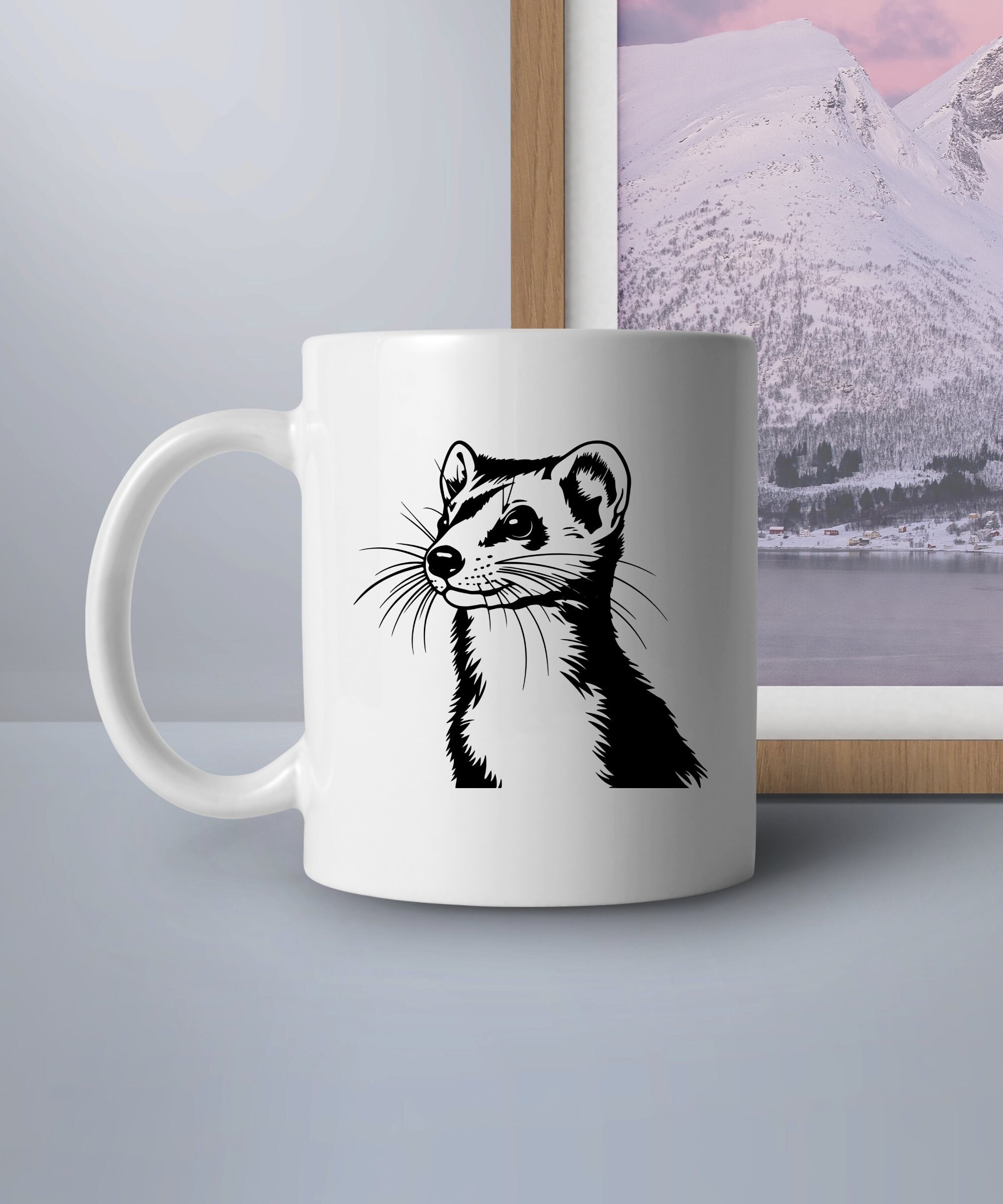 WEASEL SVG, FERRET Head Svg Files for Cricut, Mink Head Clipart, Laser ...