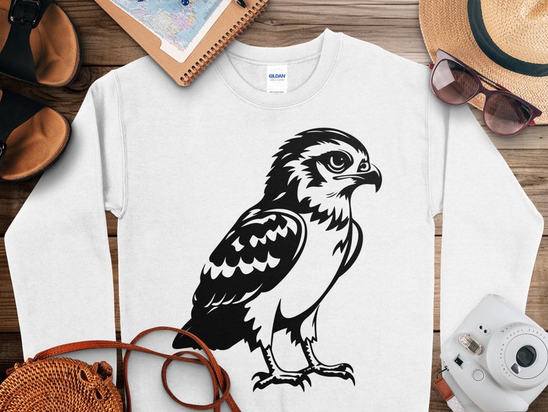 CUTE BABY HAWK Svg, Hawk Hatchling Svg Files for Cricut, Adorable Baby ...