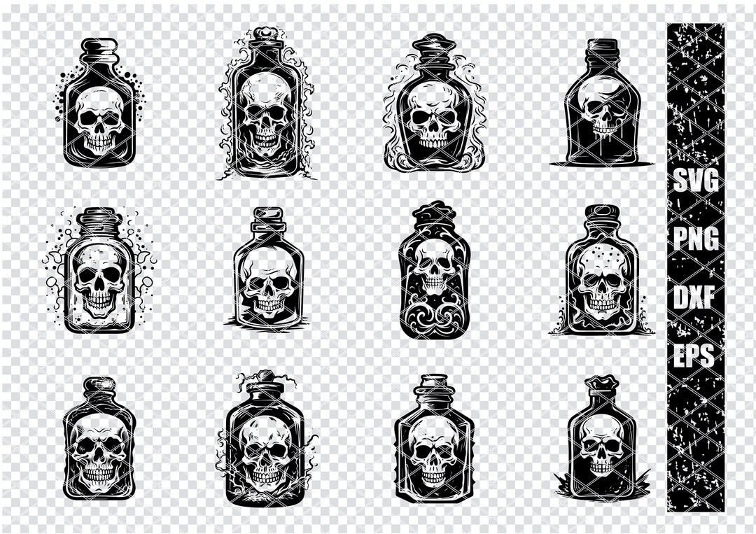 TOXIC POISON BOTTLE Svg, Hazardous Poison Bottle Svg Files for Cricut ...