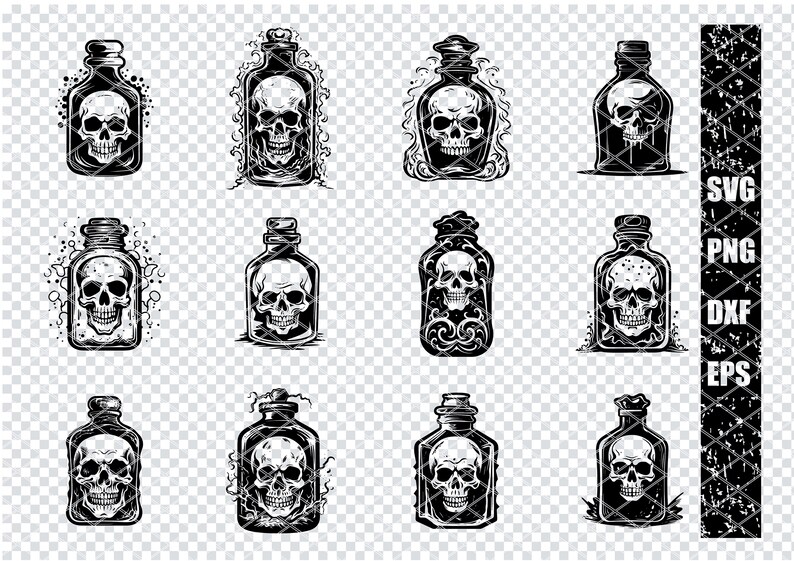 TOXIC POISON BOTTLE Svg, Hazardous Poison Bottle Svg Files for Cricut ...
