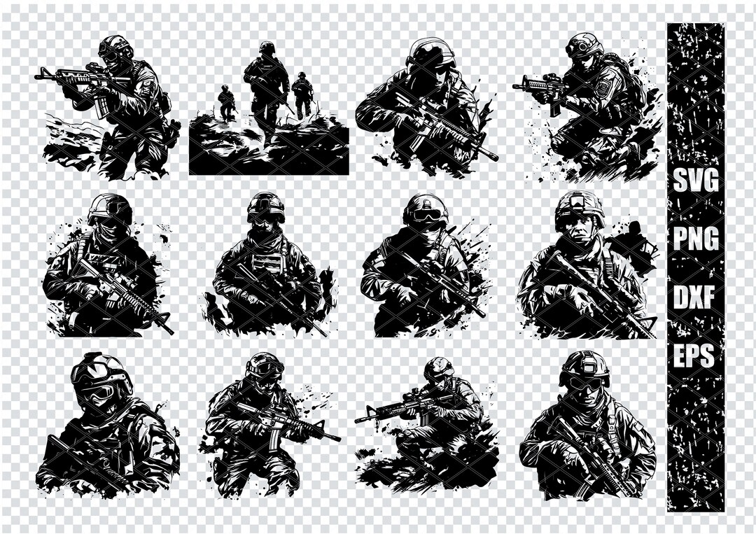 US MILITARY SOLDIER Svg, Military Operation Svg Files for Cricut, Armed ...