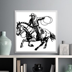 ROPING RODEO COWBOY Svg, Western Roping Rodeo Svg Files for Cricut ...
