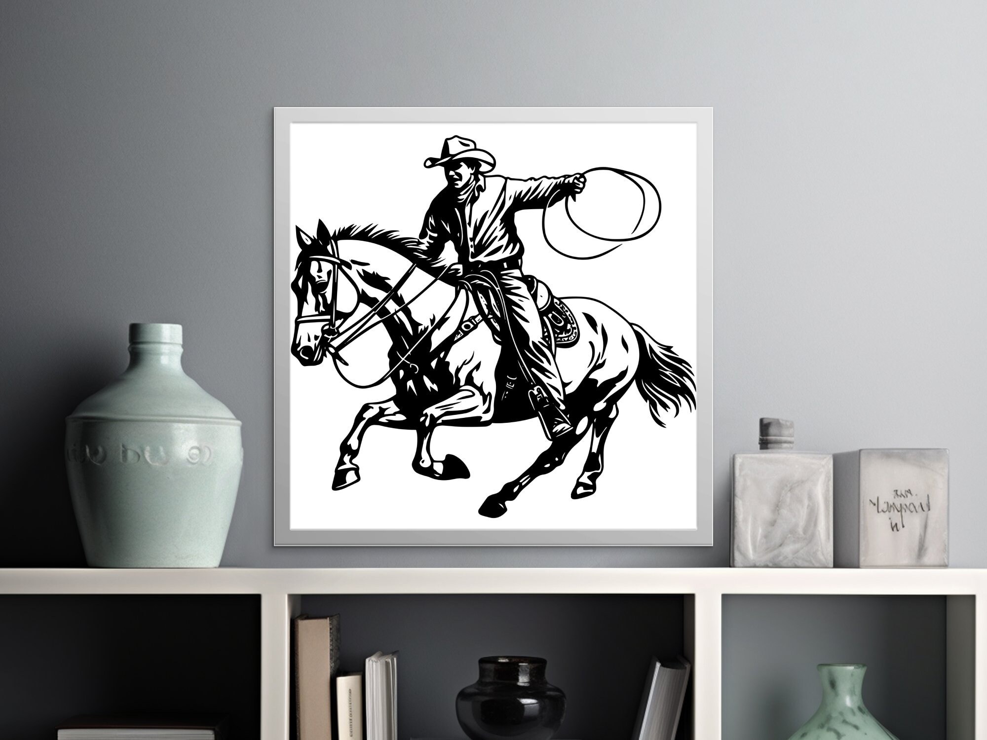 ROPING RODEO COWBOY Svg, Western Roping Rodeo Svg Files for Cricut ...