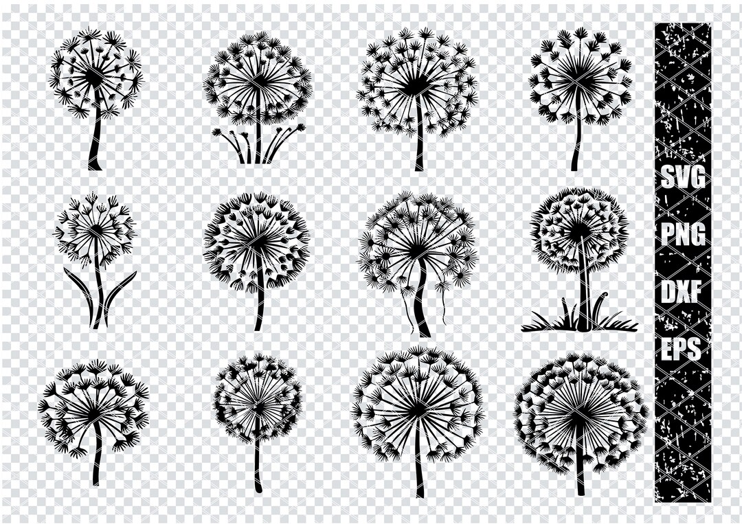 DANDELION FLOWER SVG, Dandelion Flower Svg Files for Cricut, Dandelion ...