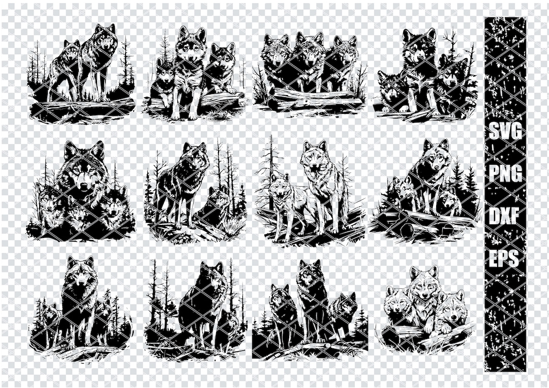 WILD GRAY WOLF Svg, Alpha Apex Wolf Svg Files for Cricut, Wild Wolf ...