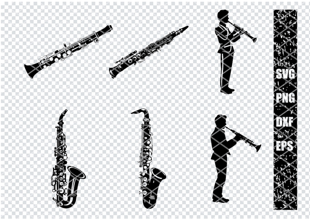 CLARINET SVG, CLARINET Svg Files for Cricut, Clarinet Clipart, Laser ...