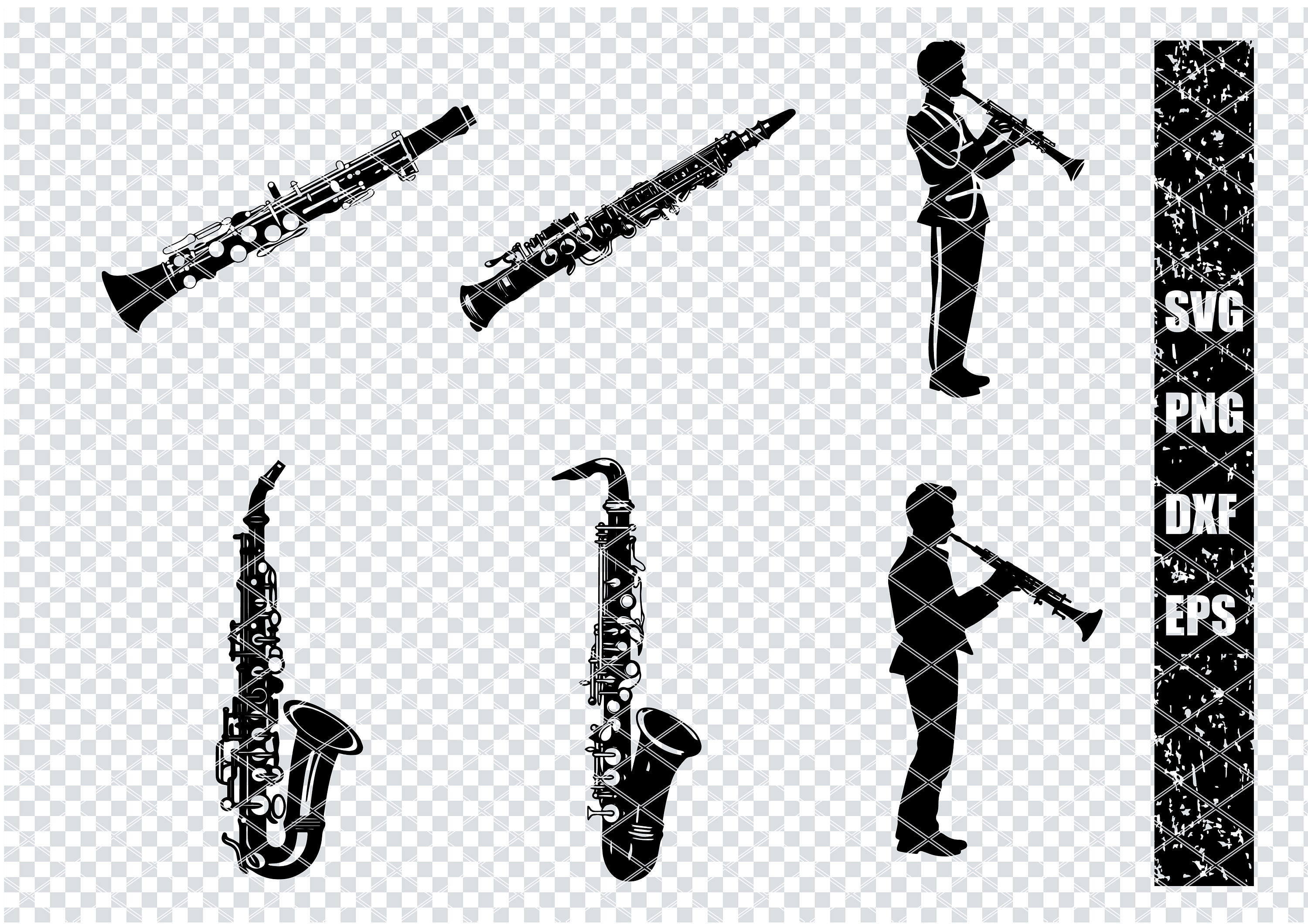 CLARINET SVG, CLARINET Svg Files for Cricut, Clarinet Clipart, Laser ...