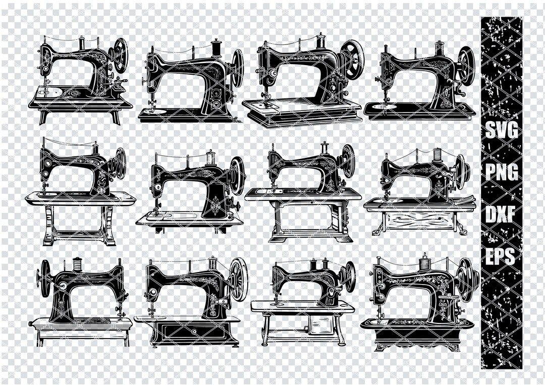 VINTAGE SEWING MACHINE Svg, Antique Sewing Machine Svg Files for Cricut ...