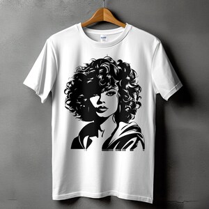 CURLY HAIRED WOMAN Svg, Curly Wavy Locks Svg Files for Cricut, Curly ...