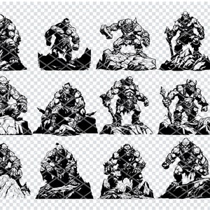 ORC CREATURE SVG, Folklore Orc Svg Files for Cricut, Fantasy Orc ...