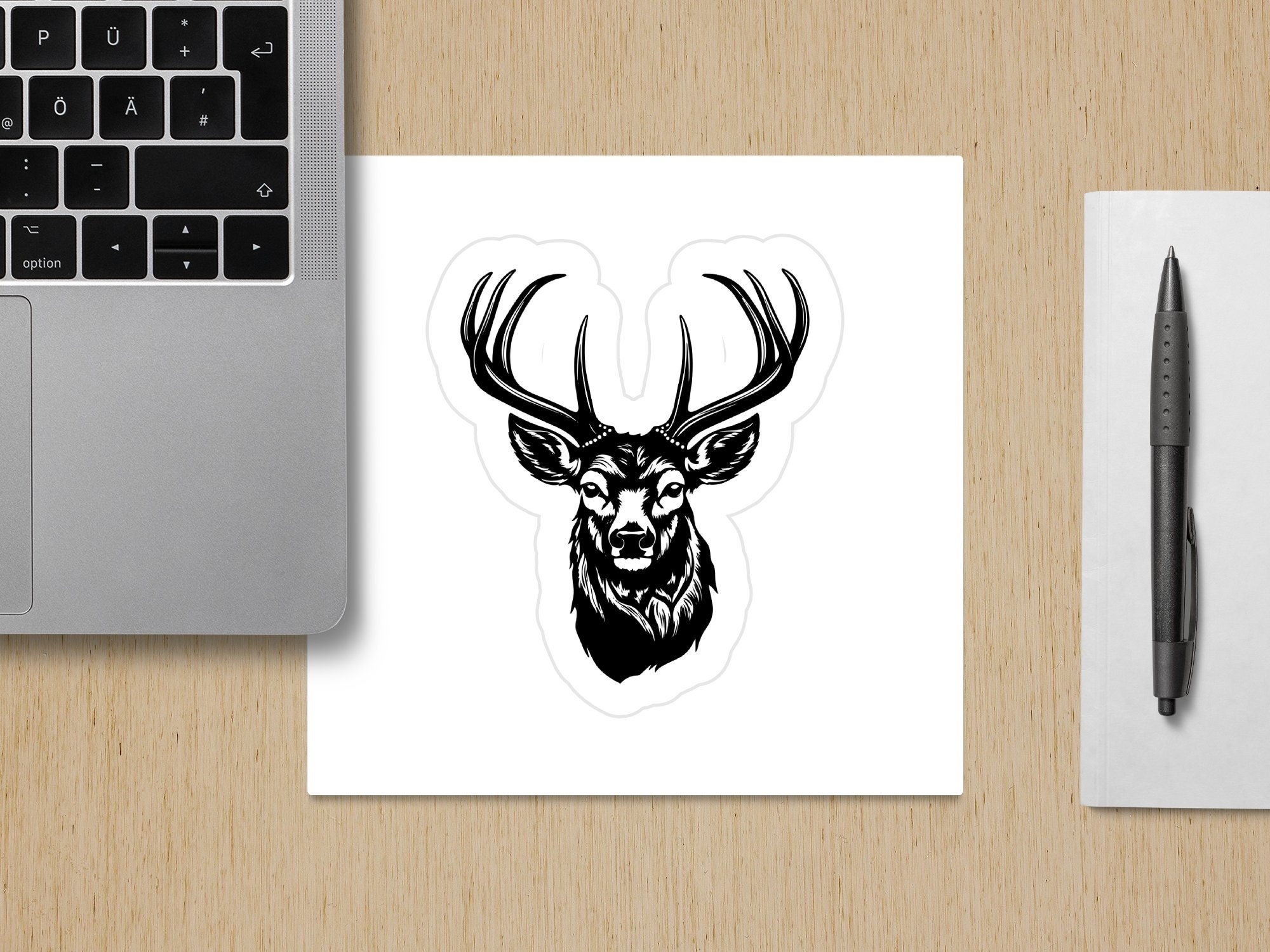 DEER HEAD SVG, Deer Buck Head Svg Files for Cricut, Deer Stag Head ...