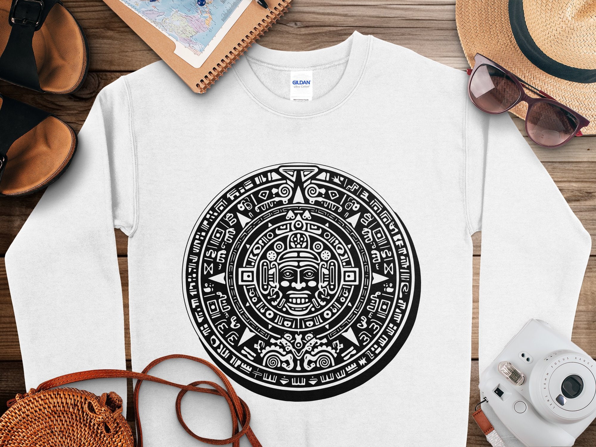 MAYAN CALENDAR SVG, Maya Glyph Svg Files for Cricut, Mesoamerican ...