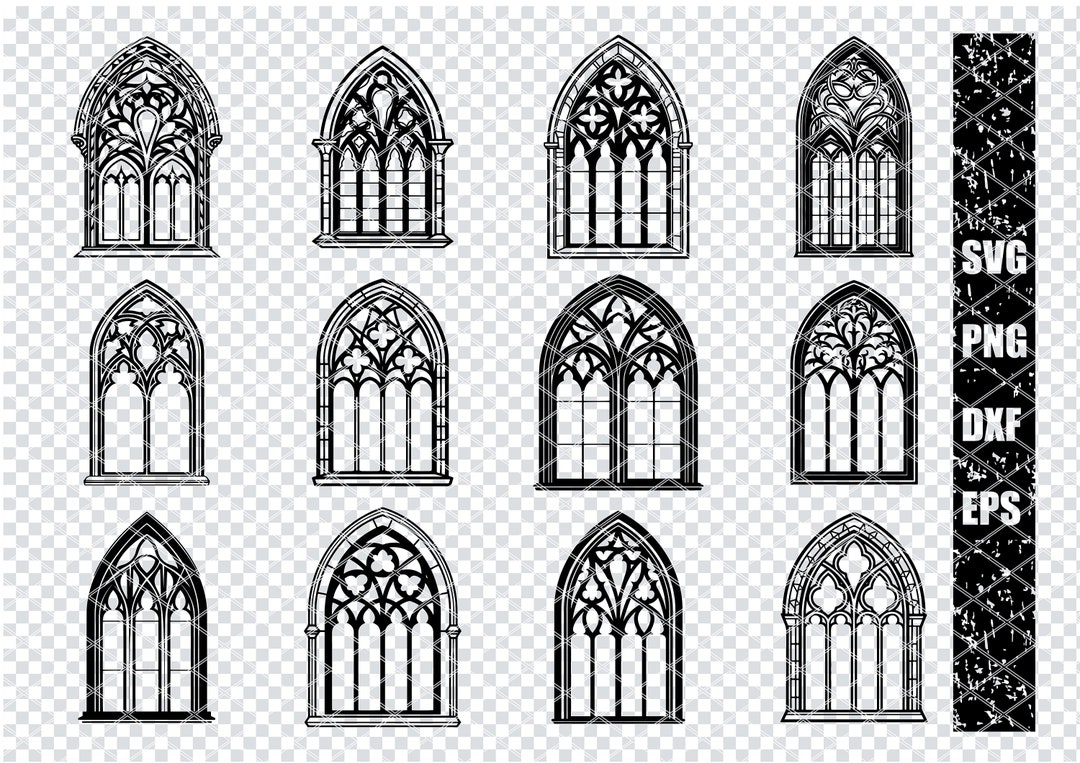 GOTHIC OGEE ARCH Svg, Medieval Ogee Arch Svg Files for Cricut, Gothic ...