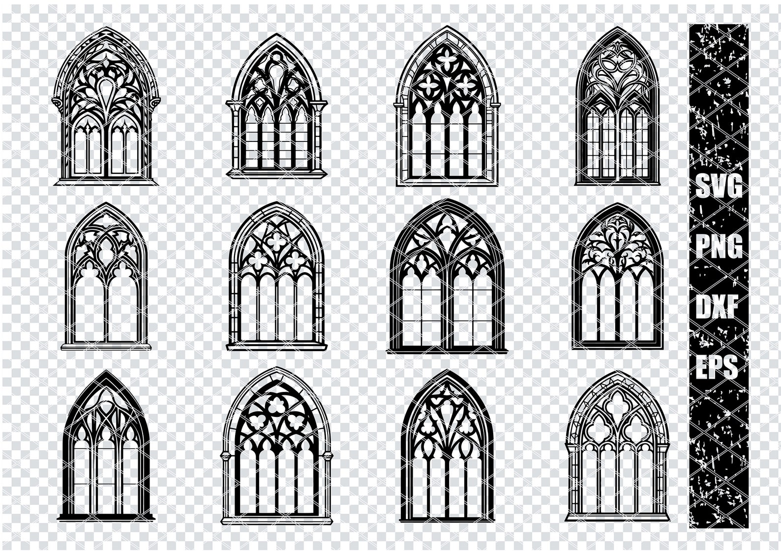 GOTHIC OGEE ARCH Svg, Medieval Ogee Arch Svg Files for Cricut, Gothic ...