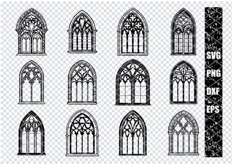 GOTHIC OGEE ARCH Svg, Medieval Ogee Arch Svg Files for Cricut, Gothic ...