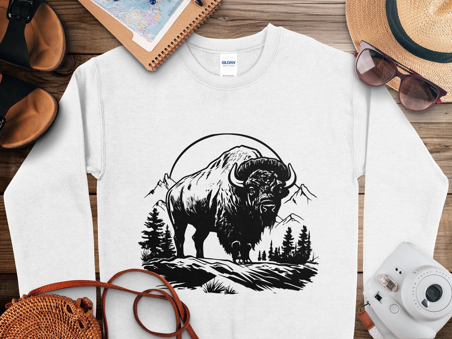 GRAND TETON BISON Svg, Grand Teton State Park Svg Files for Cricut ...