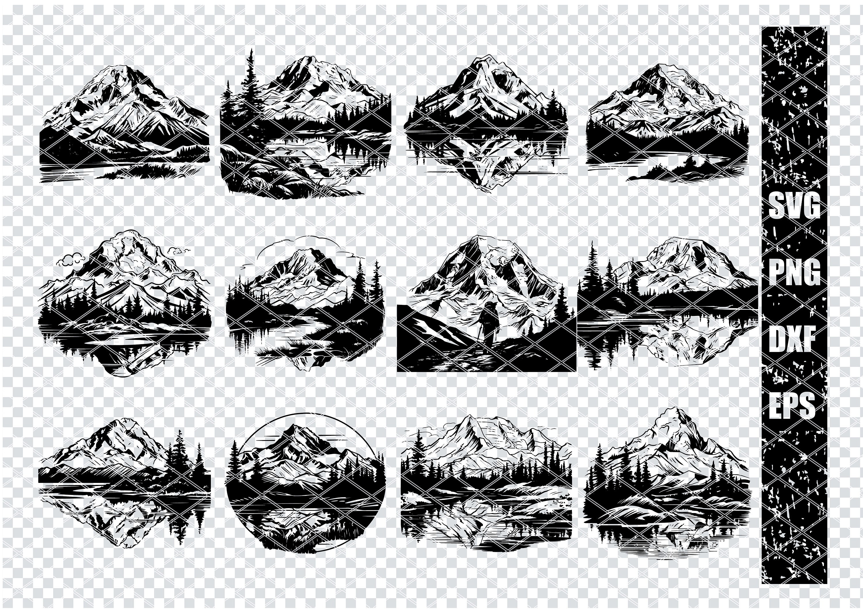 MOUNT MCKINLEY DENALI Svg, Mckinley Peak Alaska Svg Files for Cricut ...