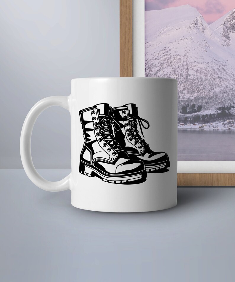 MILITARY COMBAT BOOTS Svg, Tactical Boots Svg Files for Cricut ...