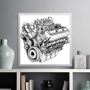 CAR ENGINE MOTOR Svg, Car Engine Pistons Svg Files for Cricut ...