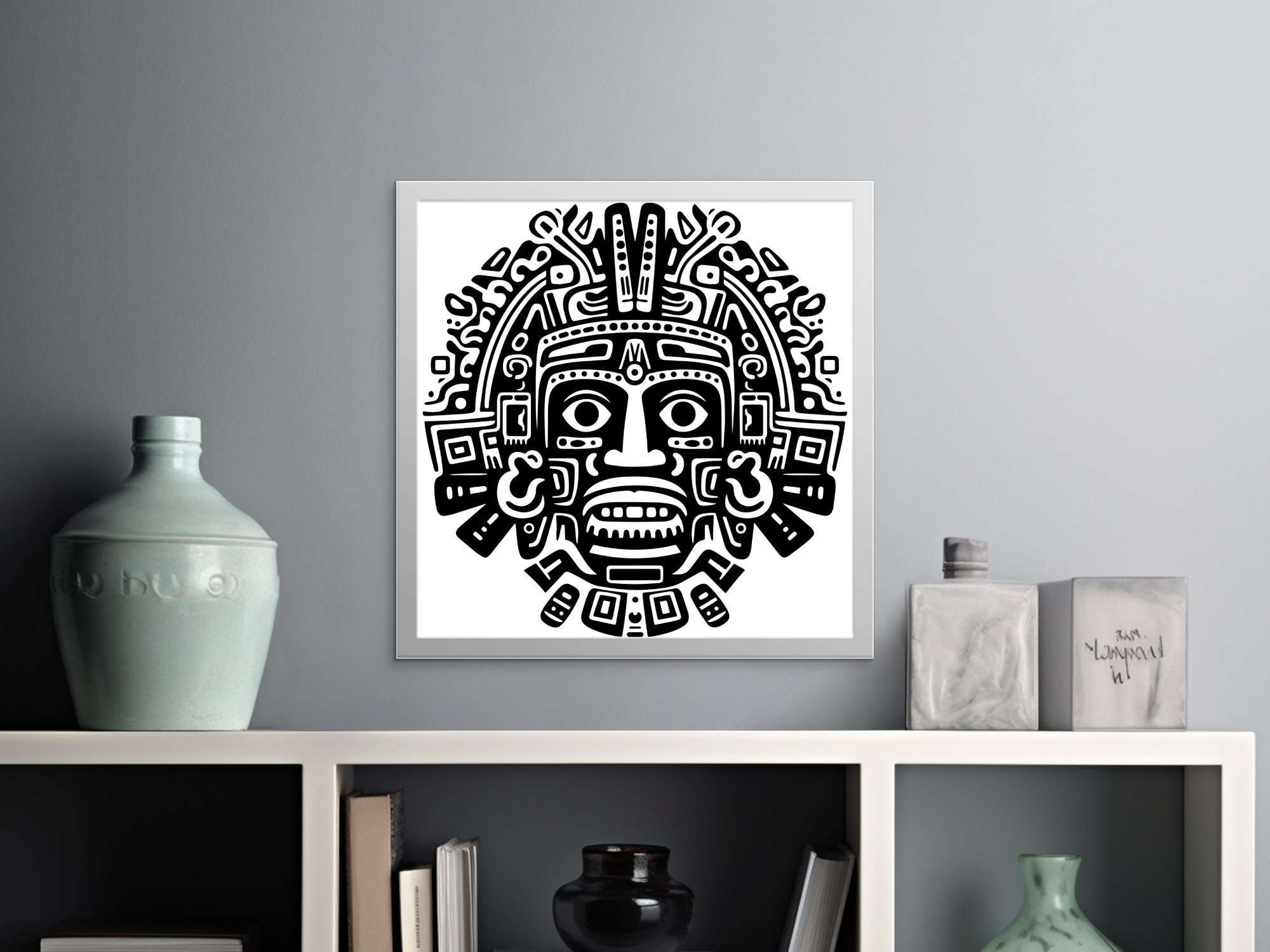 AZTEC TRIBAL ARTWORK Svg, Aztec Mural Artwork Svg Files for Cricut ...