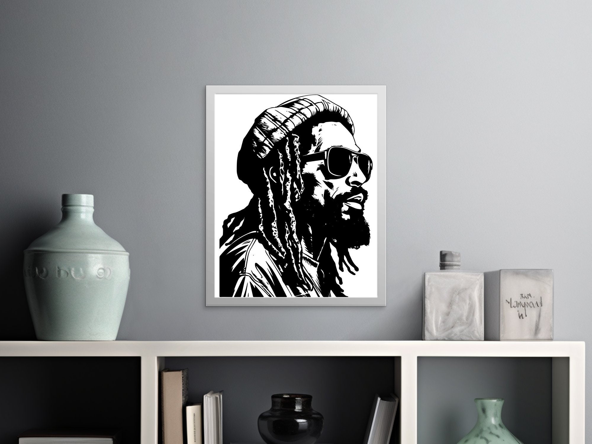 RASTAFARIAN DREADLOCKS SVG, Reggae Man Svg Files for Cricut, Reggae Man ...