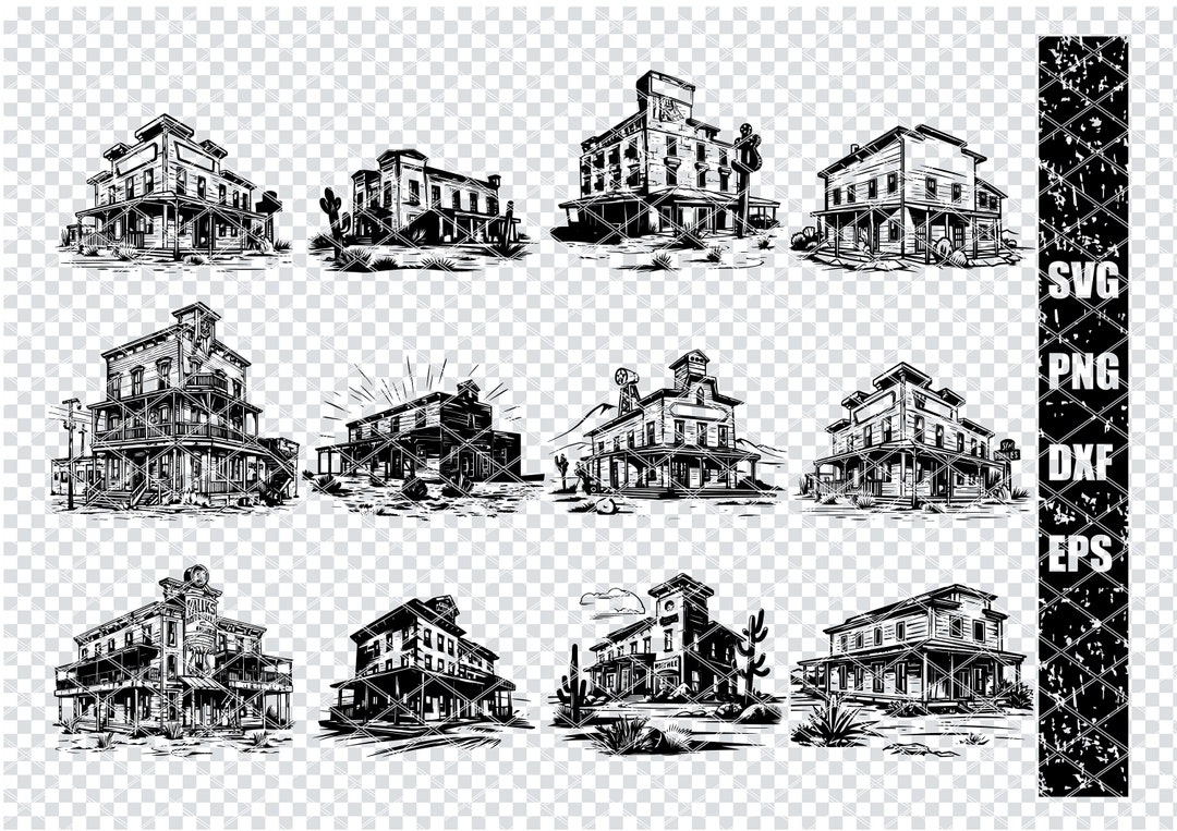 WILD WEST HOTEL Svg, Wild West Lodge Svg Files for Cricut, Wild West ...