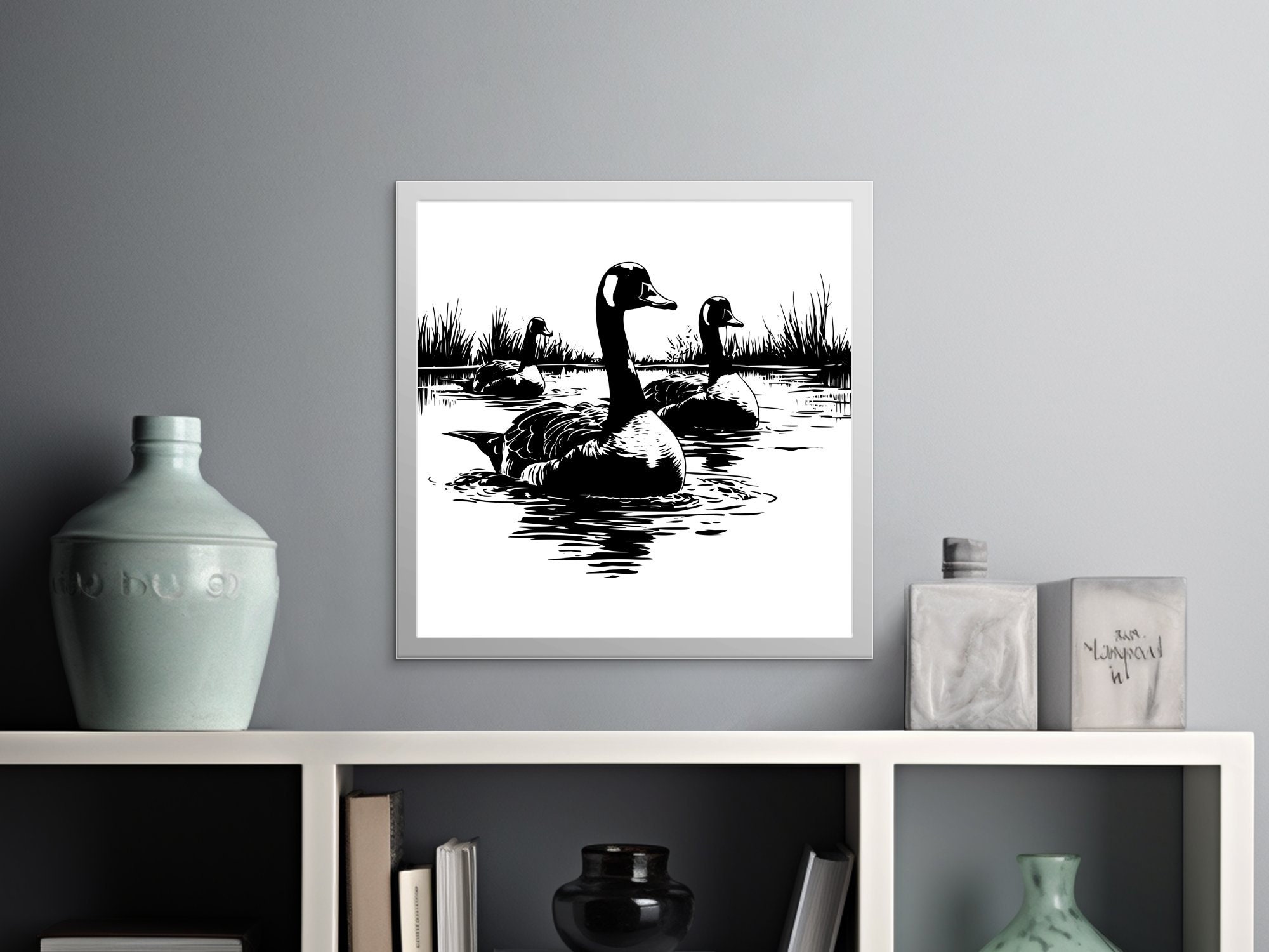 WILD GOOSE SVG, Canadian Geese Svg Files for Cricut, Geese Clipart ...