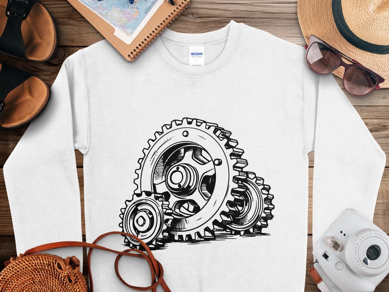 MECHANICAL GEARS SVG, Gears System Svg Files for Cricut, Gear Component ...