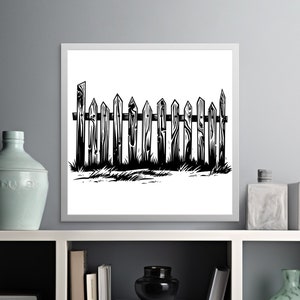 TIMBER FENCE SVG, Wooden Timber Fence Svg Files for Cricut, Picket ...