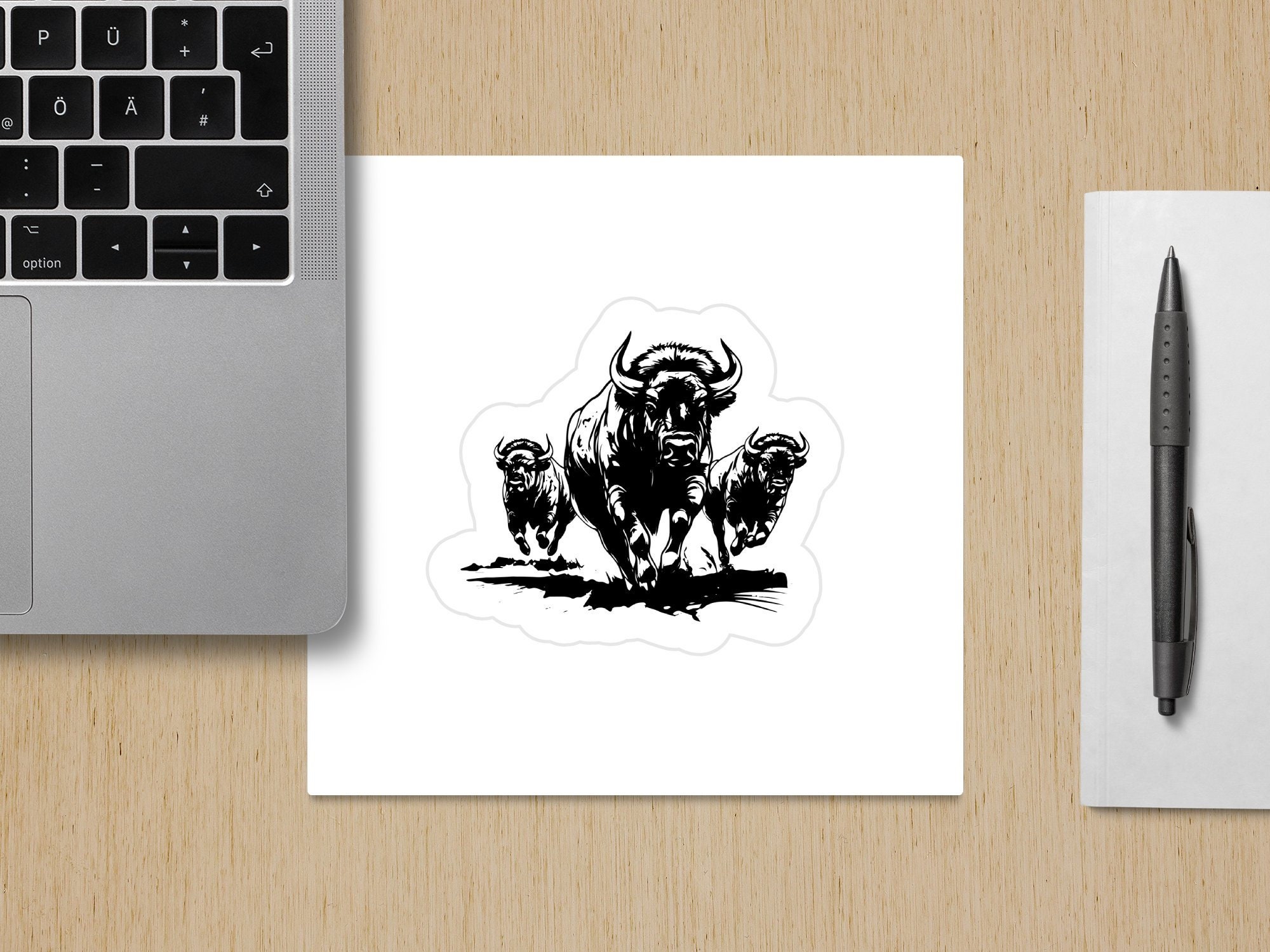 AMERICAN BISON CHARGE Svg, Buffalo Gallop Svg Files for Cricut, Bison ...