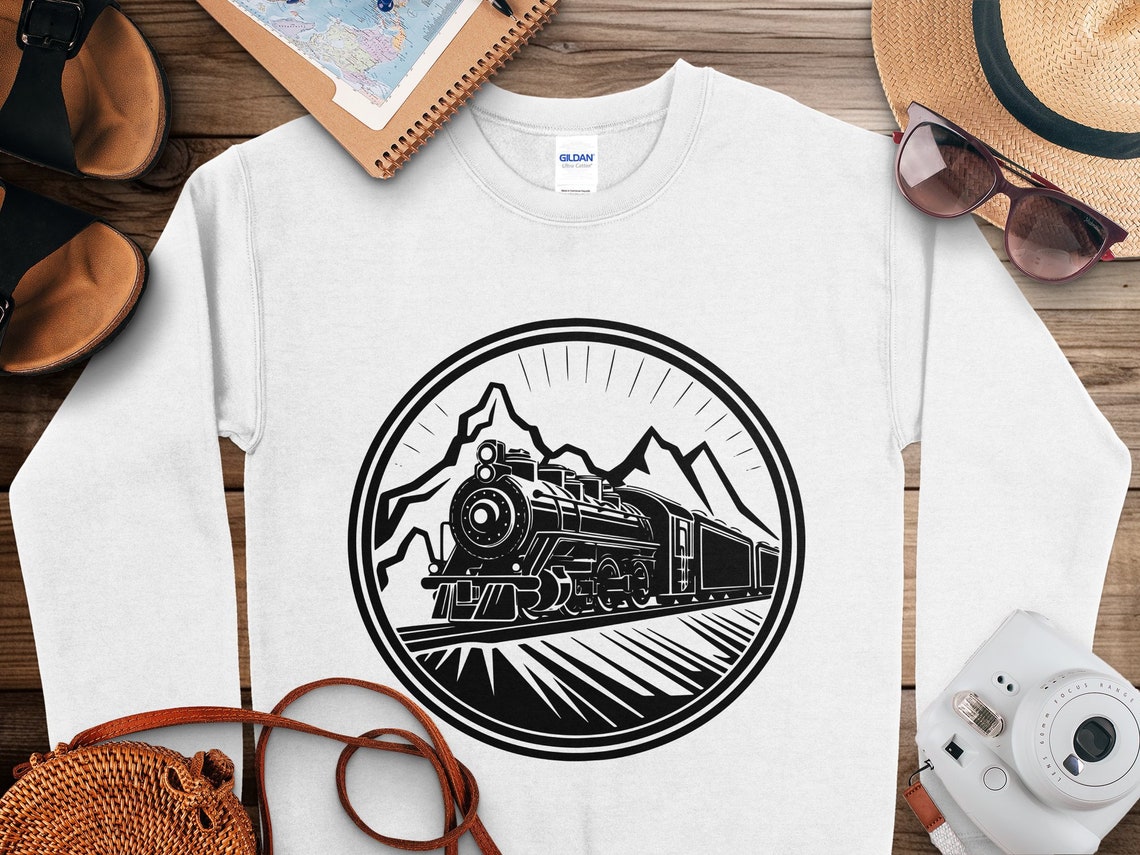 STEAM TRAIN SVG, Train Clipart, Train Svg Cut File for Cricut, Steam ...