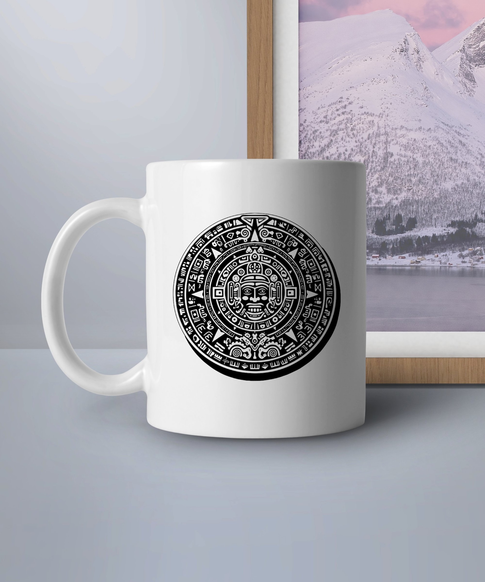 MAYAN CALENDAR SVG, Maya Glyph Svg Files for Cricut, Mesoamerican ...