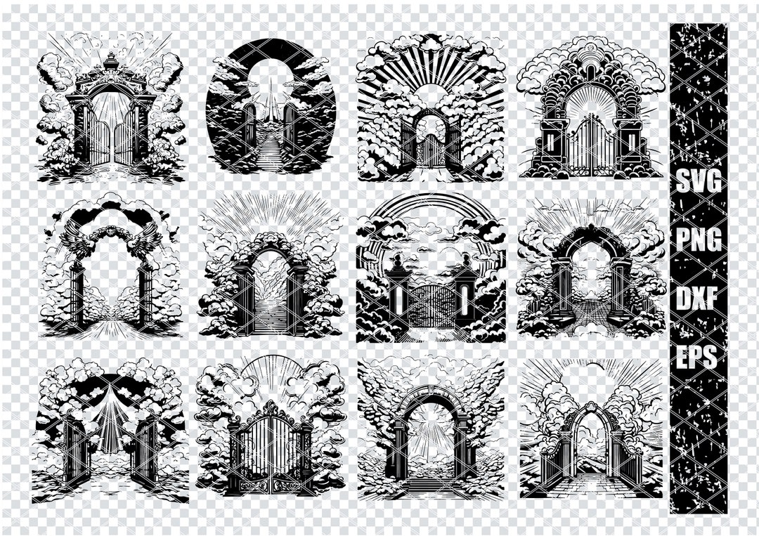 HEAVEN GATES SVG, Heaven Gates Svg Files for Cricut, Heaven Gate ...