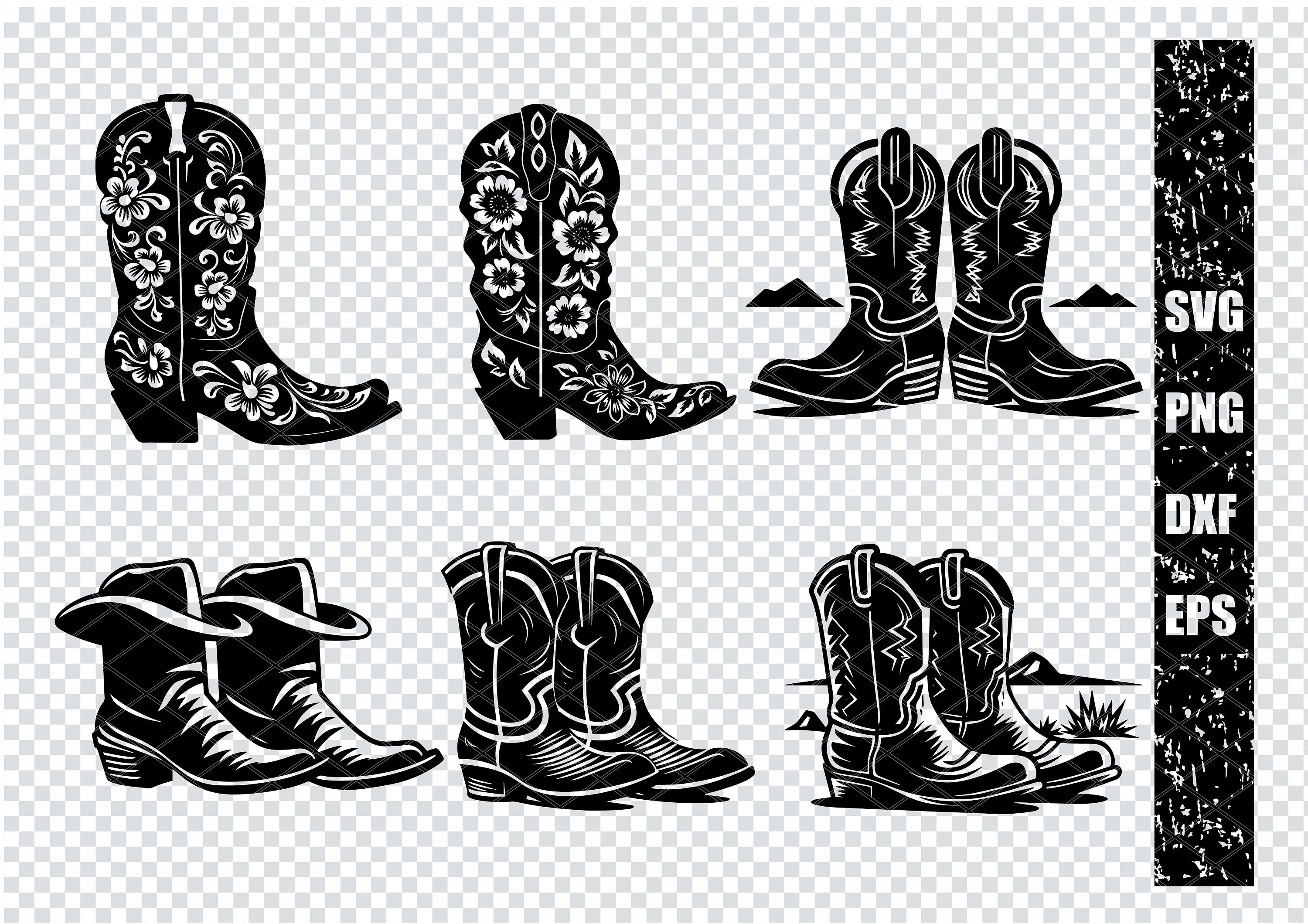 COWBOY BOOTS SVG, Cowboy Boots Svg Files for Cricut, Western Boots ...